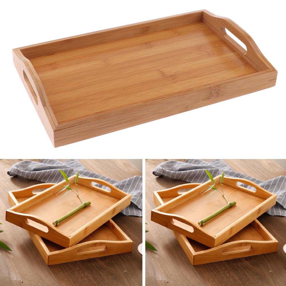 Wooden Tray Bamboo Serving Tray Bamboo Tray Food Tray Coffee Tray Talam ...