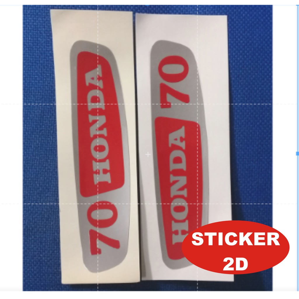 20230831-1235 STICKER HONDA C70 ORACAL CLEAR COATED STICKER 2D Body ...