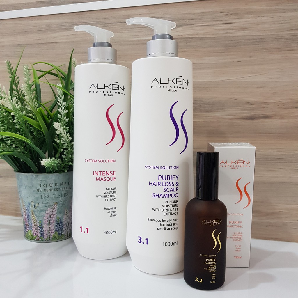 ALKEN VALUE SET 1LITER SHAMPOO+ 1000ML MASQUE+ SCALP TONIC | Shopee ...