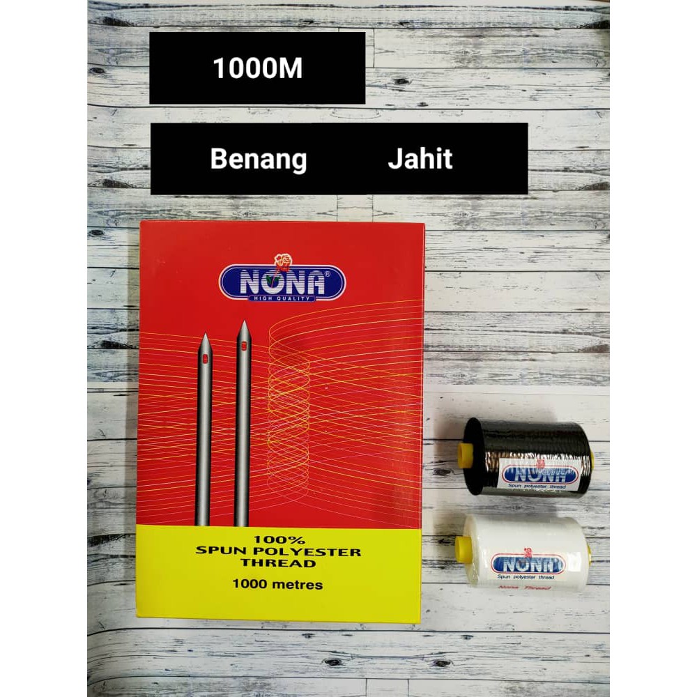 [Ready Stock] 1000M NONA Benang Jahit | Sewing Thread | 1 Pcs | Buatan ...