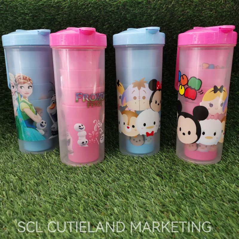 1.3L Cute Kids Cartoon Frozen Tsum Tsum Drinking Water Bottle Jug ...