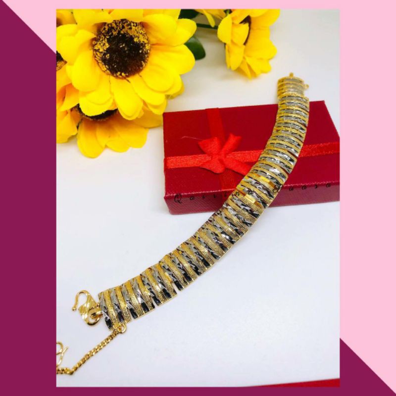 🔥NEW DESIGN🔥GELANG PULUT DAKAP LIPAN GOLD&CHROME SUASA DEWASA | Shopee ...