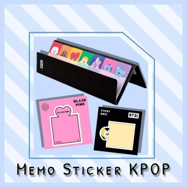 Sticky NOTES BT21 BTS KPOP STATIONERY MEMO Sticky STICKER POST IT ...