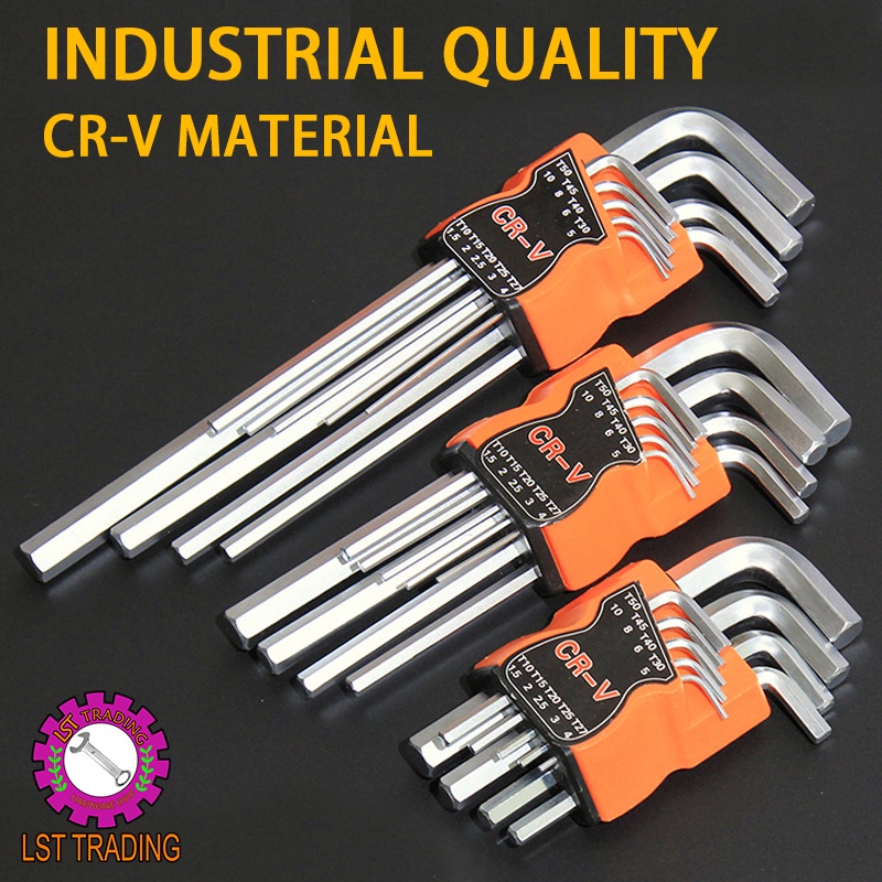 [READY STOCKS] CRV ALLEN KEY SET / INDUSTRIAL STANDARD ALLEN KEY SET ...
