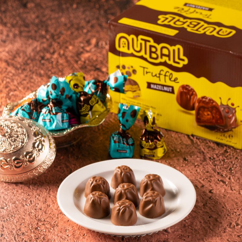 Nutball truffle hazelnut milky cocoa with crispy rice and hazelnut ...