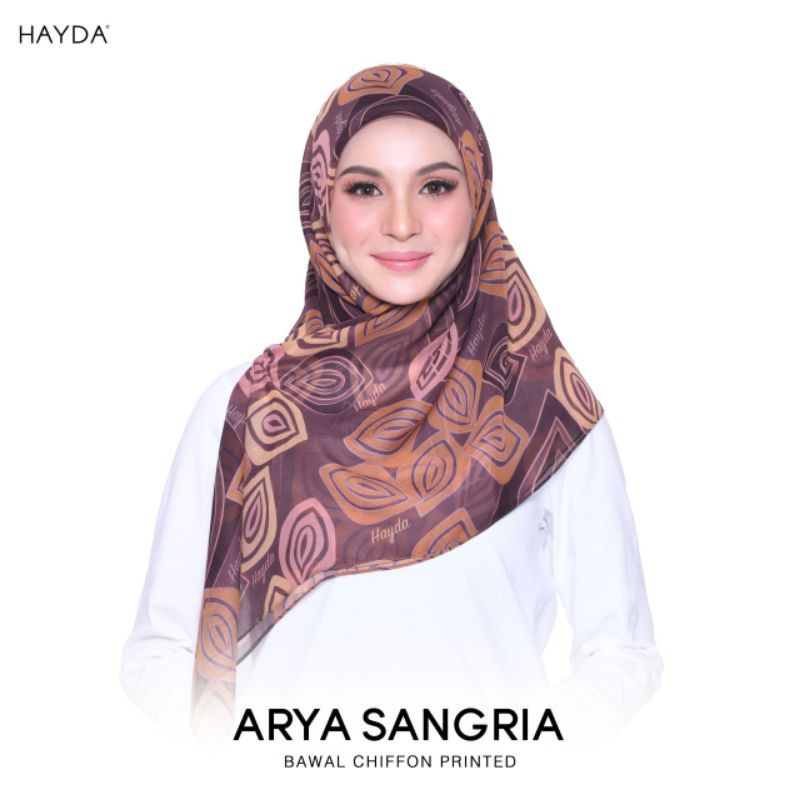 (bawal chiffon printed hayda scarf ) | Shopee Malaysia