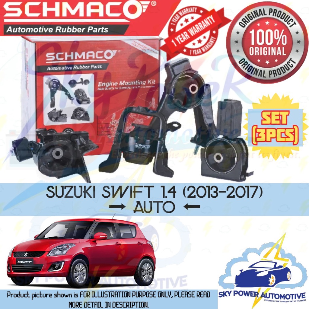 SUZUKI SWIFT 1.4 (2013-2017) ( AUTO ) SCHMACO ENGINE MOUNTING (SET ...