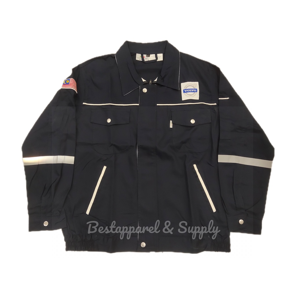 Truckers Jacket | VOLVO PPE Safety Jacket Reflective | Baju Jaket Kerja ...