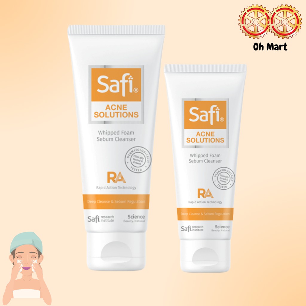 Safi Acne Solutions Whipped Foam Sebum Cleanser Rapid Action Technology ...