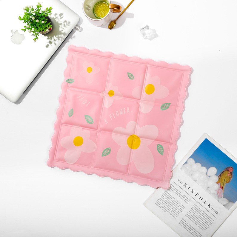 New upgrade summer PVC ice cooling pad crystal cartoon gel cushion mat ...