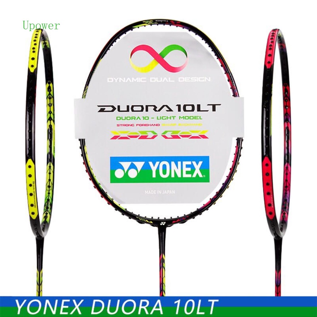 Yonex DUORA-10LT 4U Full Carbon Single Badminton Racket Double-Blade 10LT New Color Badminton ...