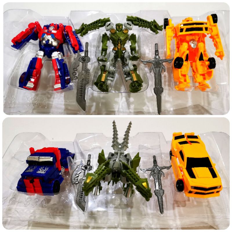 Ready Stock!!! 3 in 1 set Transformers Super Change Robot deformation ...