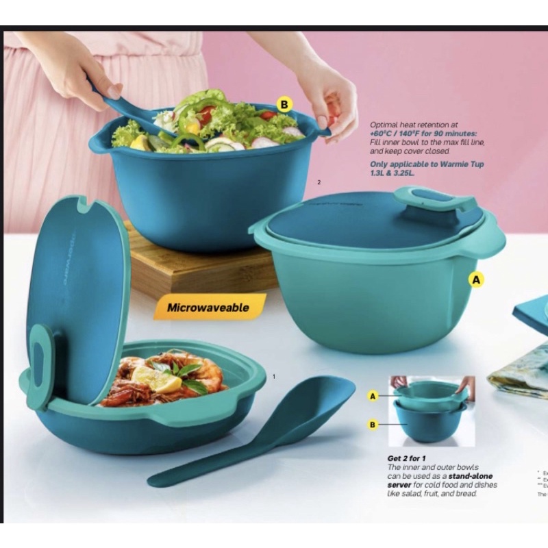 Limited Edition Tupperware Warmie Tup Duo Set | Shopee Malaysia