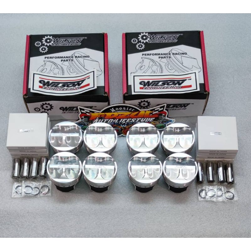 Wilson Engineering Piston Kits Mitsubishi 4G93 High Compression Mivec ...