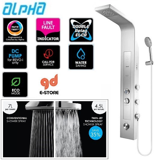 Alpha Water Heater Smart Revo-i with DC PUMP ( SATIN ) | Shopee Malaysia