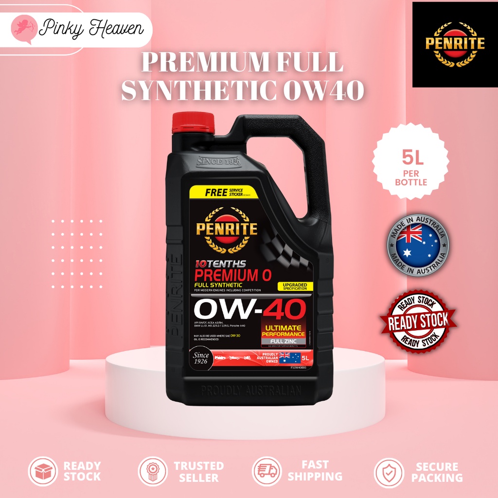 PENRITE PREMIUM FULLY SYNTHETIC 0W-40 ( 5L ) | Shopee Malaysia