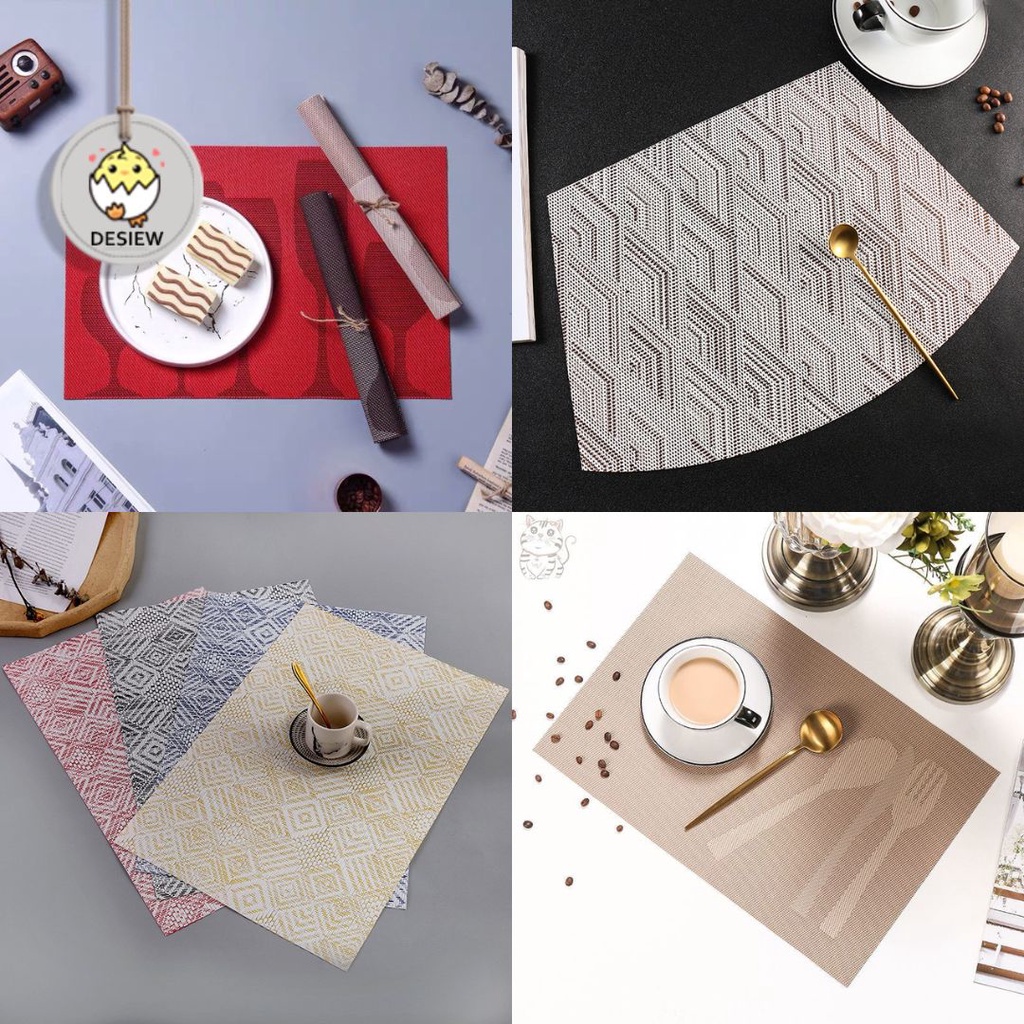 Raya 2024 Lapik Meja Makan Coffee Dining Table Mat Washable Non Slip ...