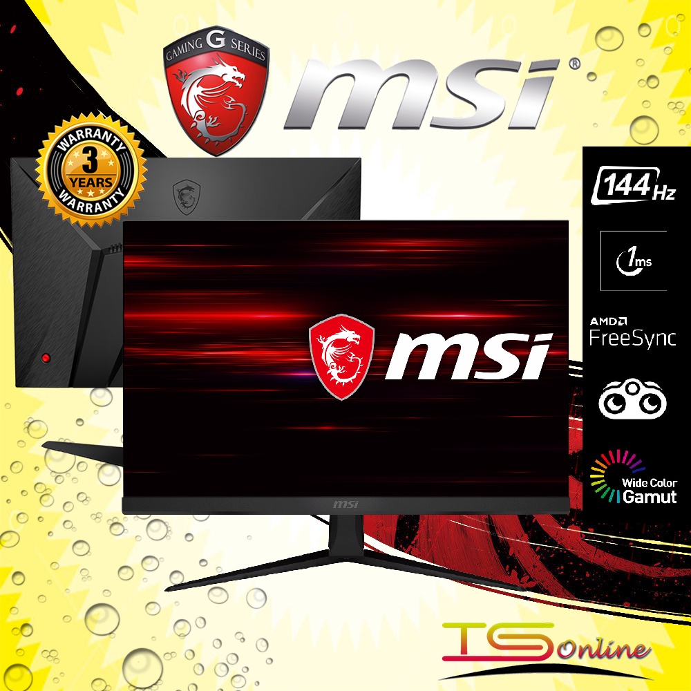 MSI Optix G271 27" Inch FHD 144Hz IPS Gaming Monitor | Shopee Malaysia