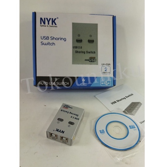 Auto Switch Printer 2 Ports NYK - USB Sharing Switch 2 Ports NYK | Shopee Malaysia