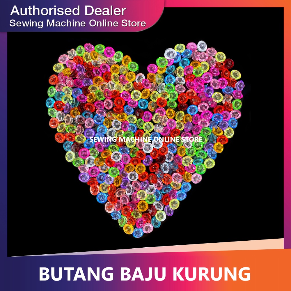 🔥Borong Murah🔥 Butang Baju Kurung Kristal 144pcs / Butang Cendawan ...