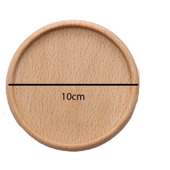 (READY STOCK) Coffee Cup Wood Coaster Square Round Resistant Heat Drink ...