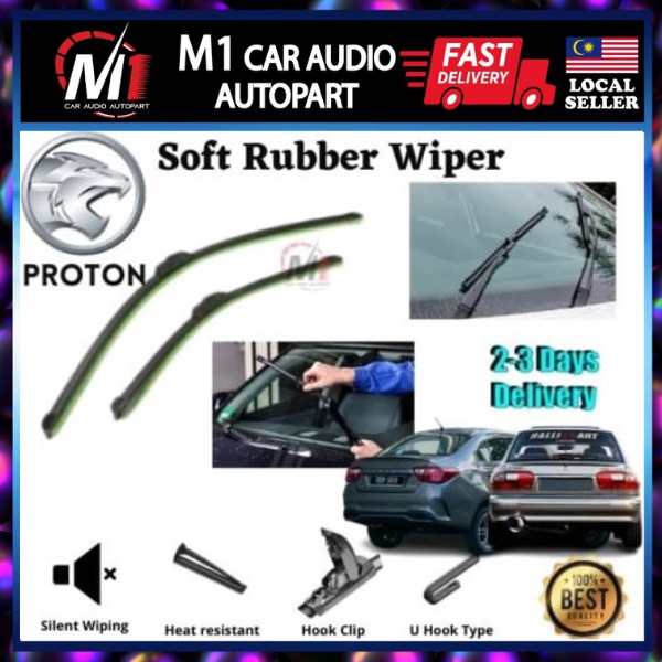 GERMAN SOFT RUBBER WIPER ( PC ) FOR Proton Exora, Inspira, Saga ...