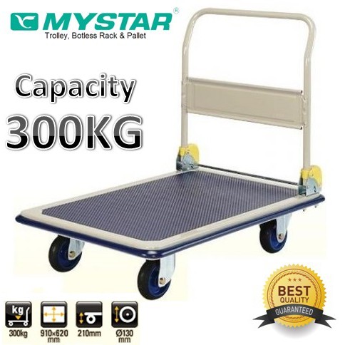 MYSTAR 300KG MM301 Hand Truck Trolley Heavy Duty - Troli Besar | Shopee ...