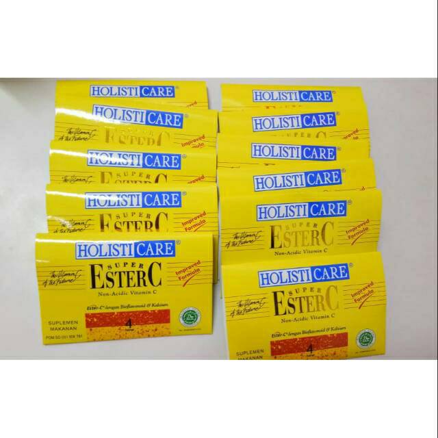 Holisticare ester-c 1 strip Contains 4 Tablets/enervon c strip Contains ...