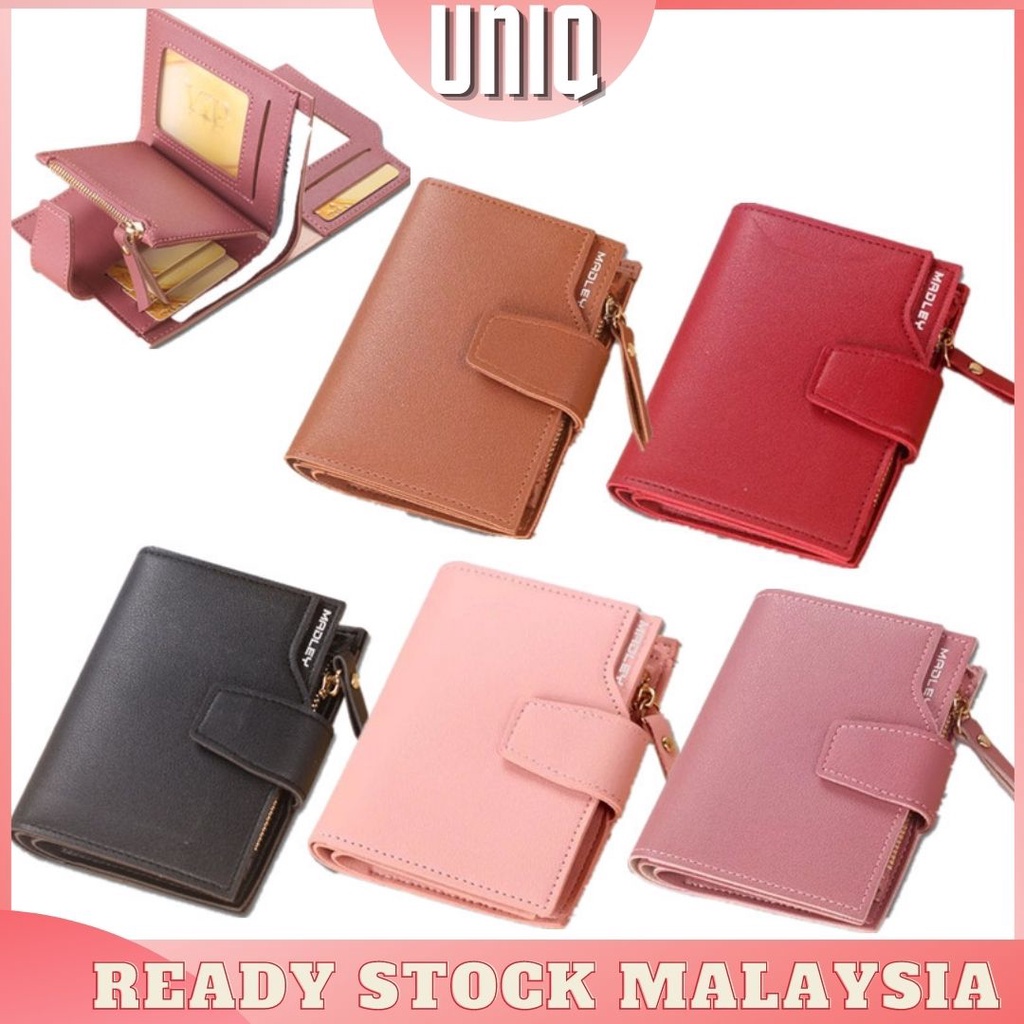 READY STOCK UNIQ woman purse short purse wallet bag coin purse | Shopee ...