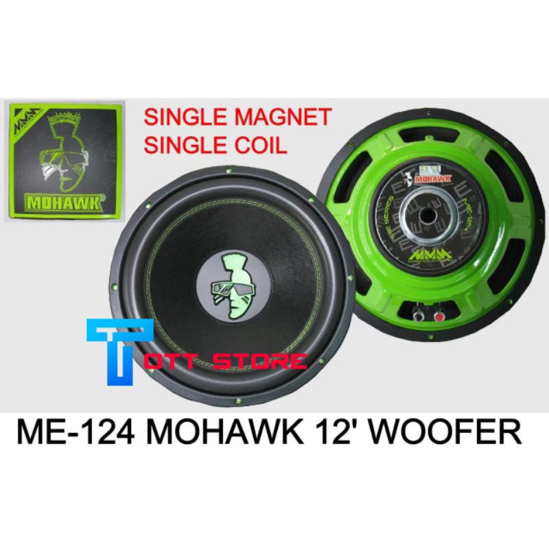 Mohawk Woofer Series 12"Inch Single Voice Coil 4Ohm Single Mangnet ...