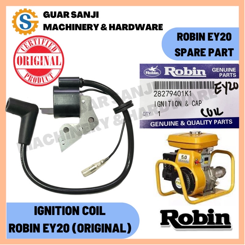 [ORIGINAL] ROBIN EY20 IGNITION COIL ENGIN PUMP AIR ROBIN COIL PLUG ...