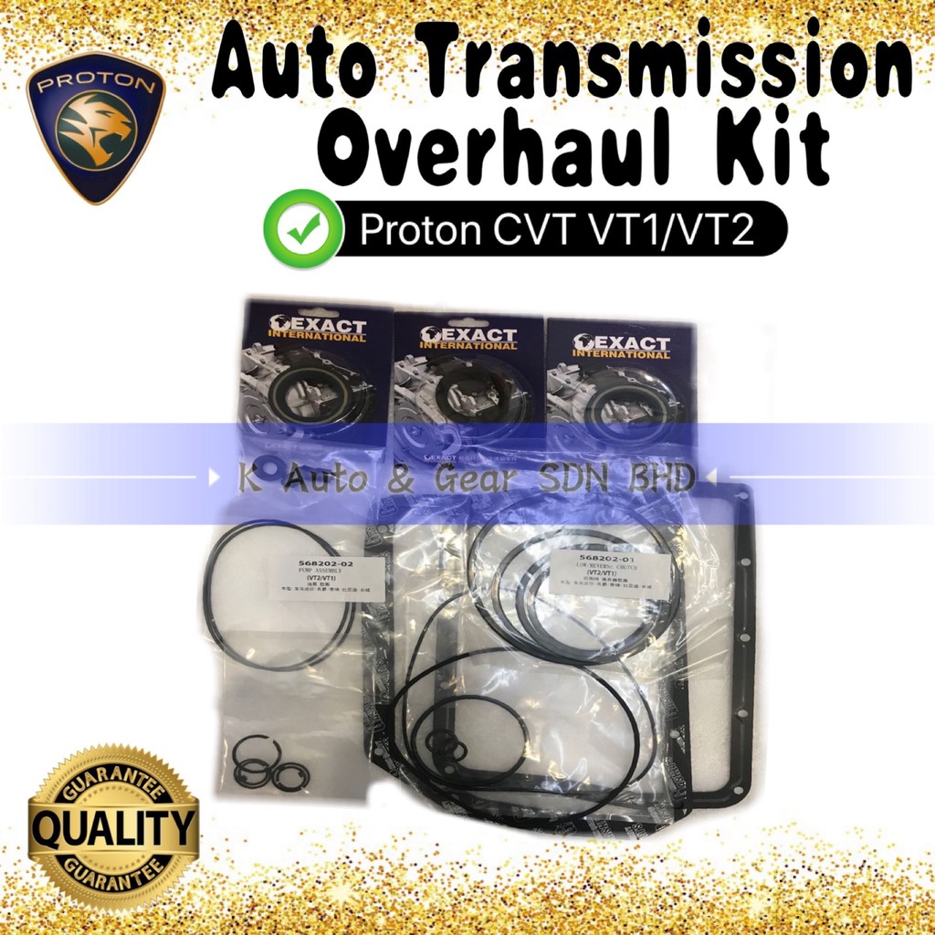 AUTO TRANSMISSION OVERHAUL KIT PROTON CVT VT1/VT2 O’ring Original ...
