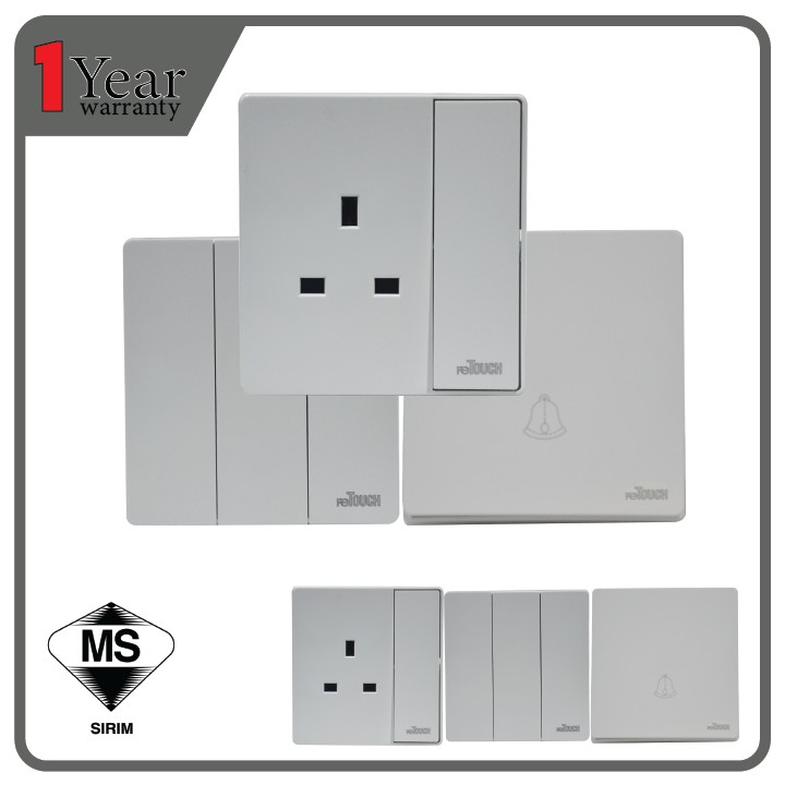 Retouch Ultra Rimless Socket and Wall Switch Slim Modern Switch Design ...