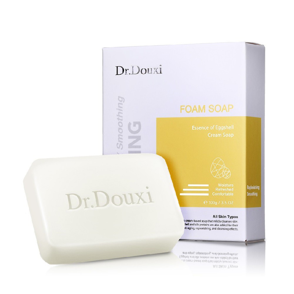 Dr.Douxi Essence of Eggshell Cream Cleansing Soap Face Cleanser Anti-Aging & Moisturising ...