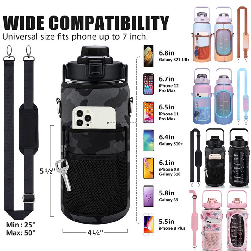 2 Liter Tumbler Bag Multifunction Water Bottle Carrier Bag Insulation ...