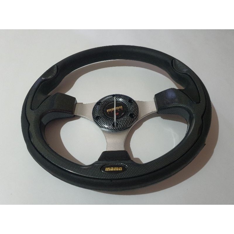 Momo RACING STEERING 13 IN CARBON COLOR FOR ALL TYPES OF CARS | Shopee ...