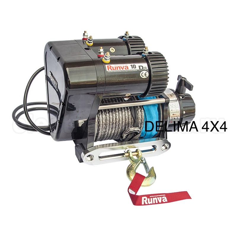 [LOCAL READY STOCK] 4X4 12 V RUNVA EWS 10000 12V DOUBLE MOTOR WINCH ...
