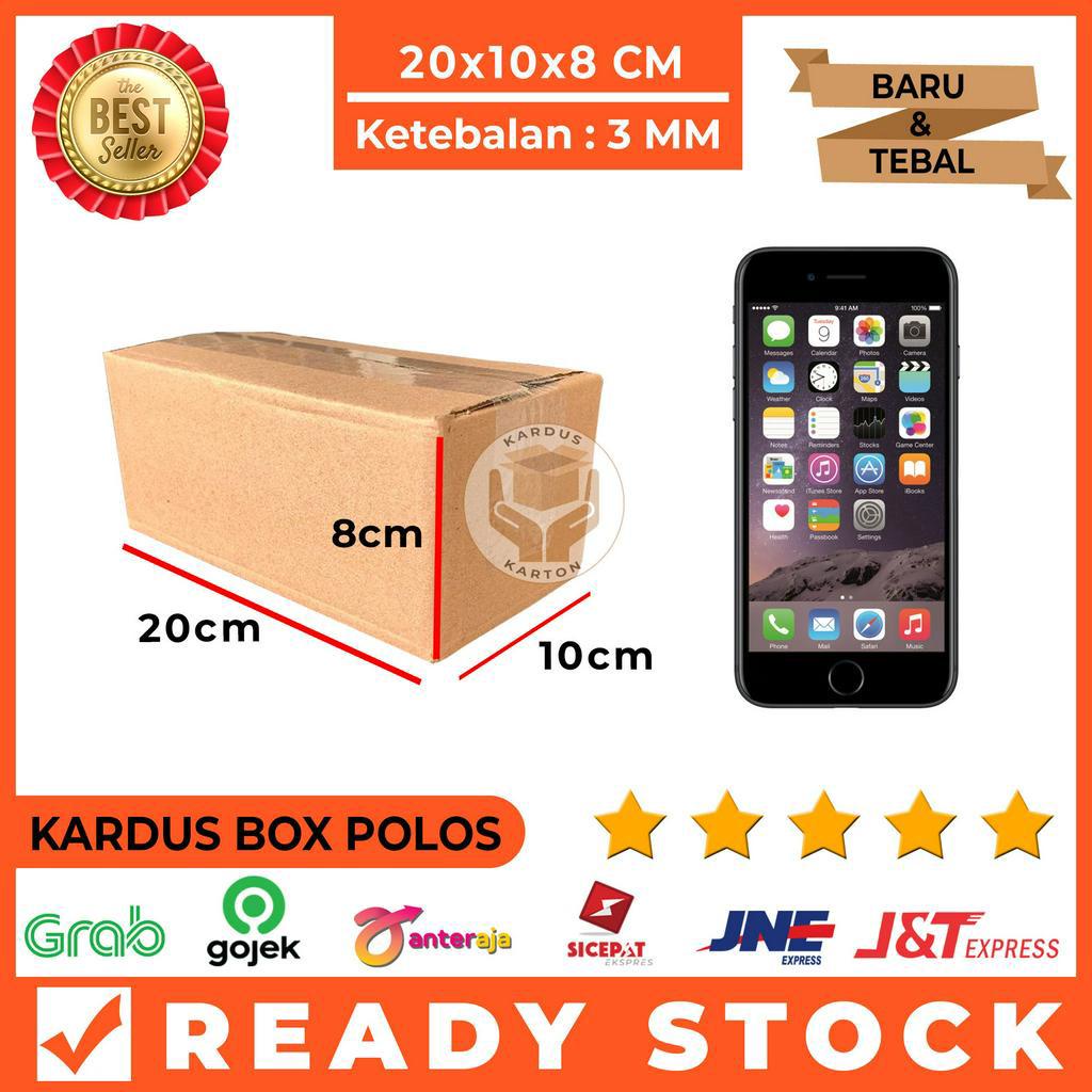 Plain Cardboard / Cardboard Box Packing 20 X 10 X 8 Cm Single Wall ...