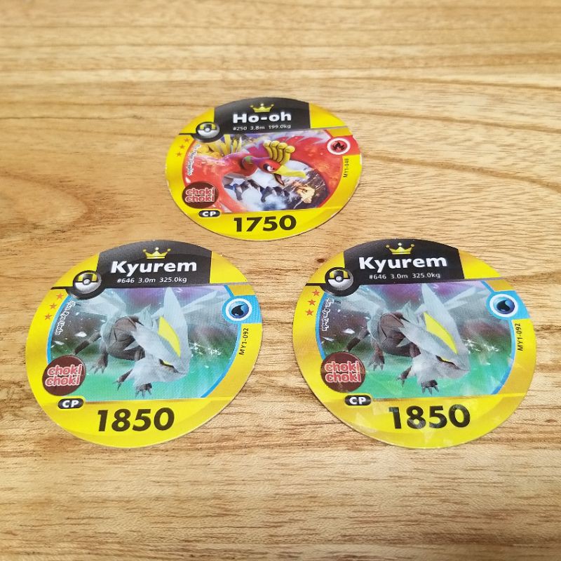 Pokemon Medallion Choki Choki Card - Legendary Pokemon Kyurem, Ho-oh ...