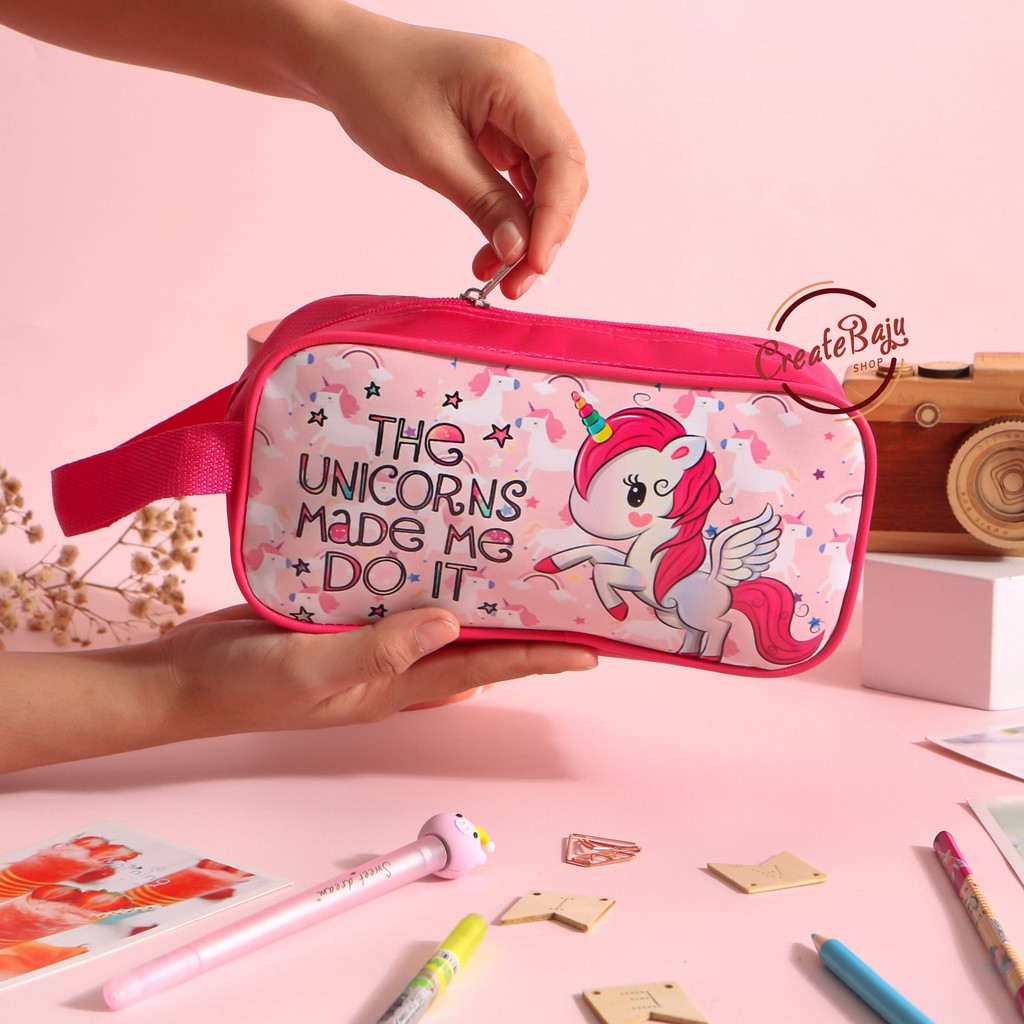 2.2 SUPER UNICORN GIRLS PENCIL BOX PREMIUM SCHOOL CHILDREN'S PENCIL BOX ...