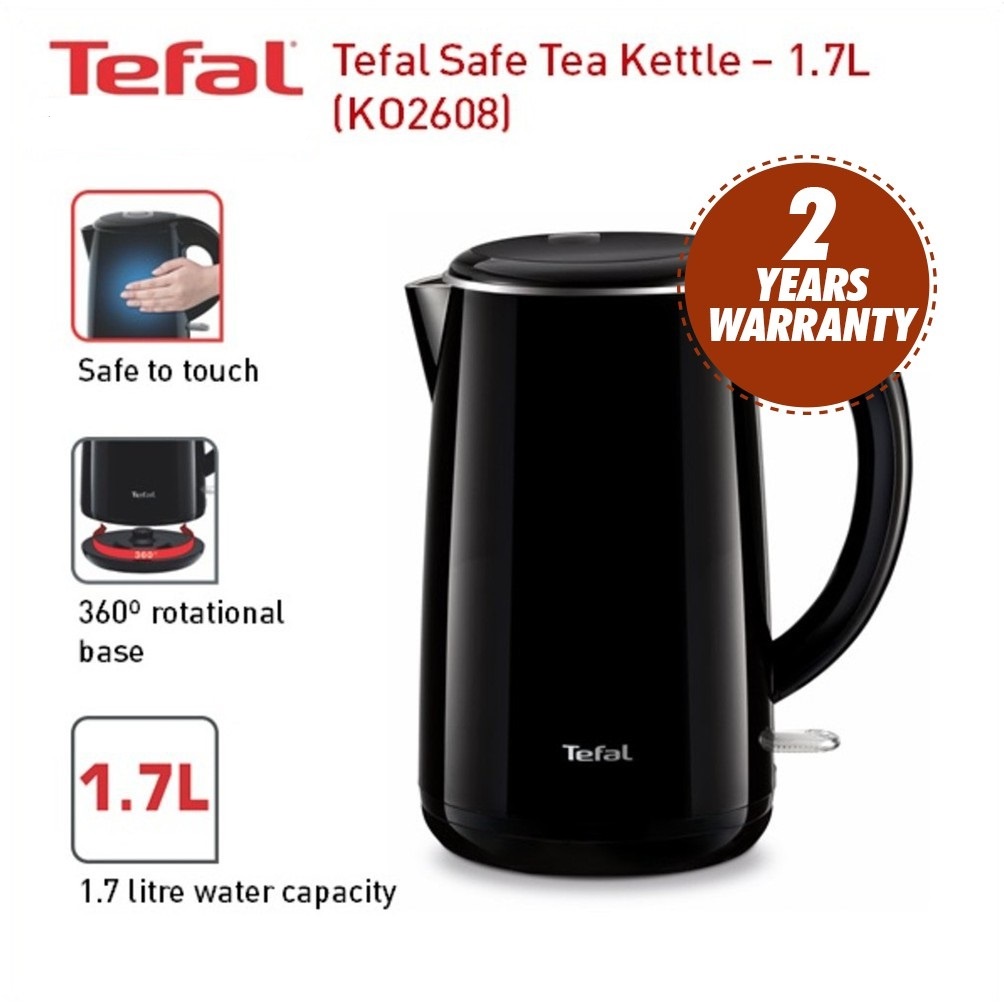 Tefal Safe Tea Electric Kettle (1.7L)/ Cerek Elektrik (KO2608) | Shopee ...
