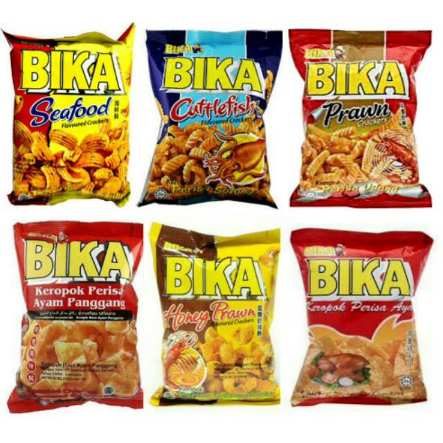BIKA SNACKS CRACKERS [LARGE 60/70G] (RM6 for 3 packs) | Shopee Malaysia