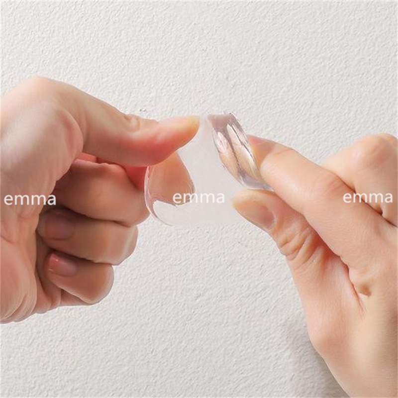 Door Handles Anti-collision Sticker Resin Transparent Door Stopper Home ...