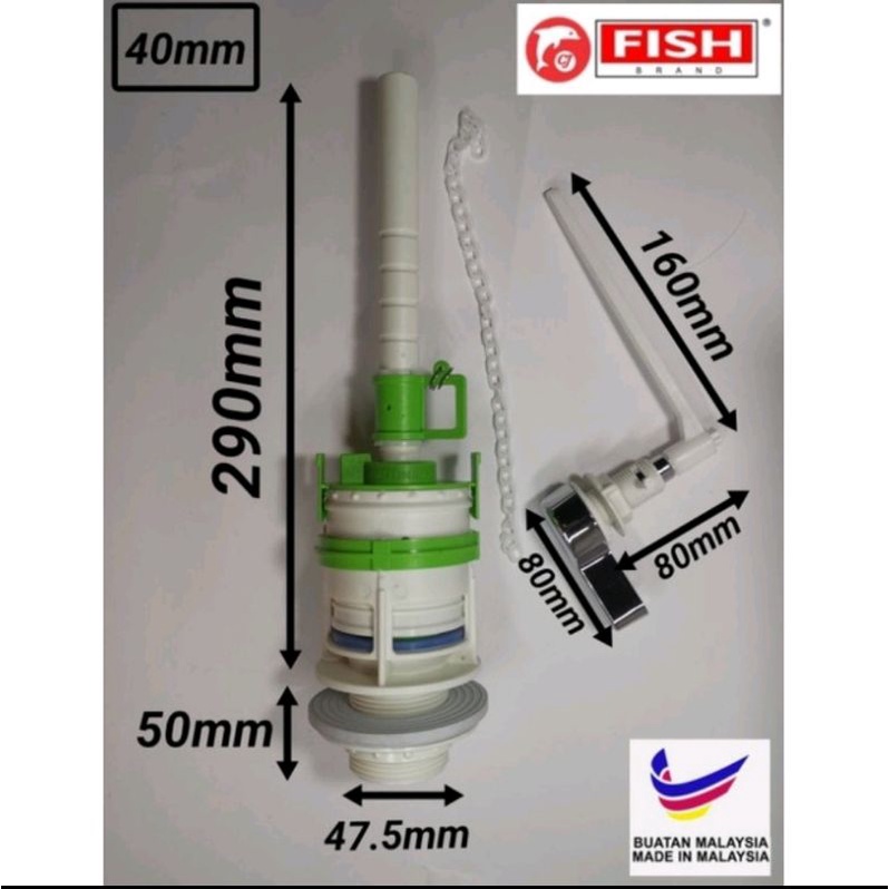 **Ready Stock** FISH BRAND TOILET LOW LEVEL CISTERN SIPHON LIFT UP ...