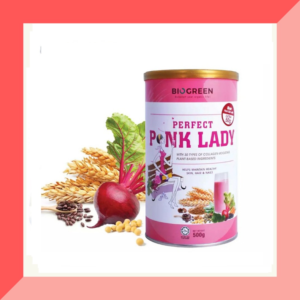 Biogreen Perfect Pink Lady Collagen Oatmilk 500g Exp 12/2026 | Shopee ...
