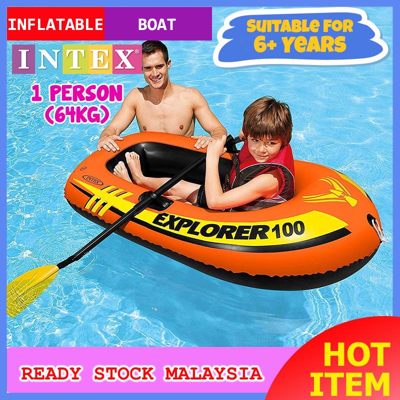 INTEX 58329 / 58354 EXPLORER Inflatable Boat Canoe Kayak River Water ...