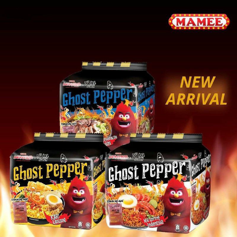 *READY STOCK* Mamee Monster Ghost Pepper (4 × 121g) | Shopee Malaysia