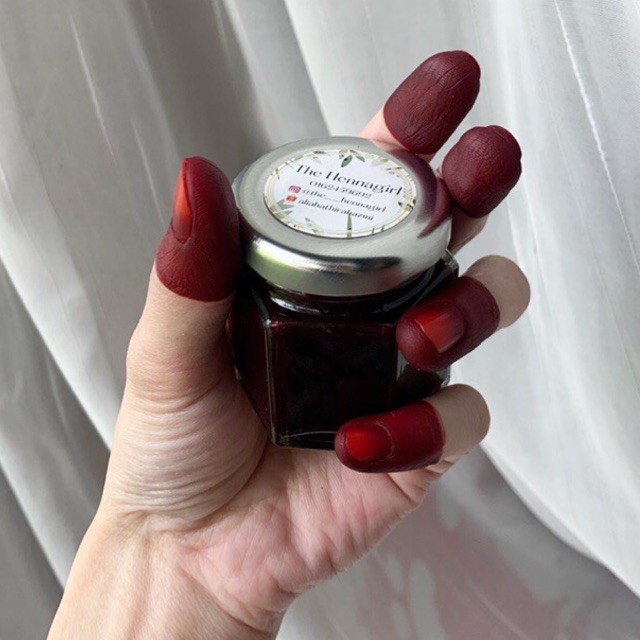 🚀POS SETIAP SELASA🚀 Inai Celup Special Bride The Hennagirl DARK RED ...