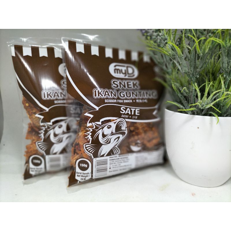 {SNACK} Snek Sate IKan Gunting 150gm (Brand: MyD) | Shopee Malaysia