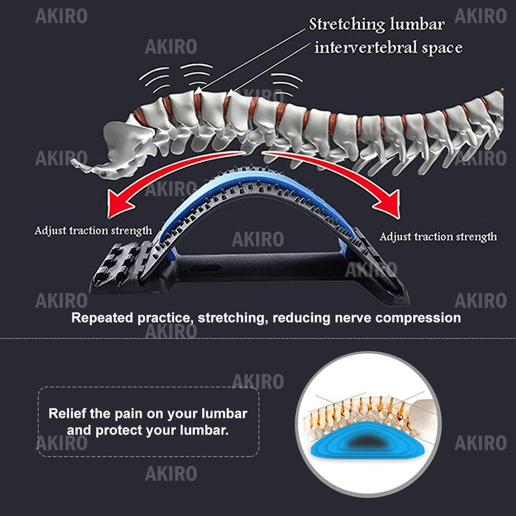 🔥Lumbar🔥 Support Corrector Spine Posture Massage Back Pain Relieve Back ...